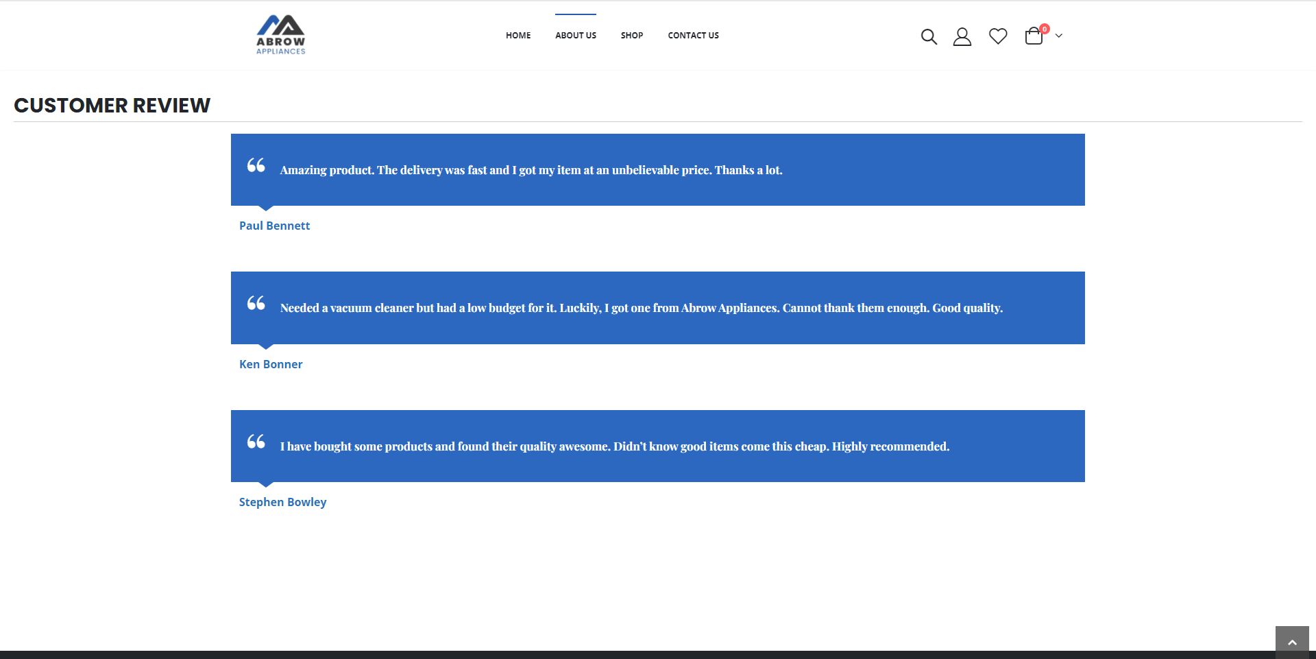 Abrow Appliances - Coding Wallet UK