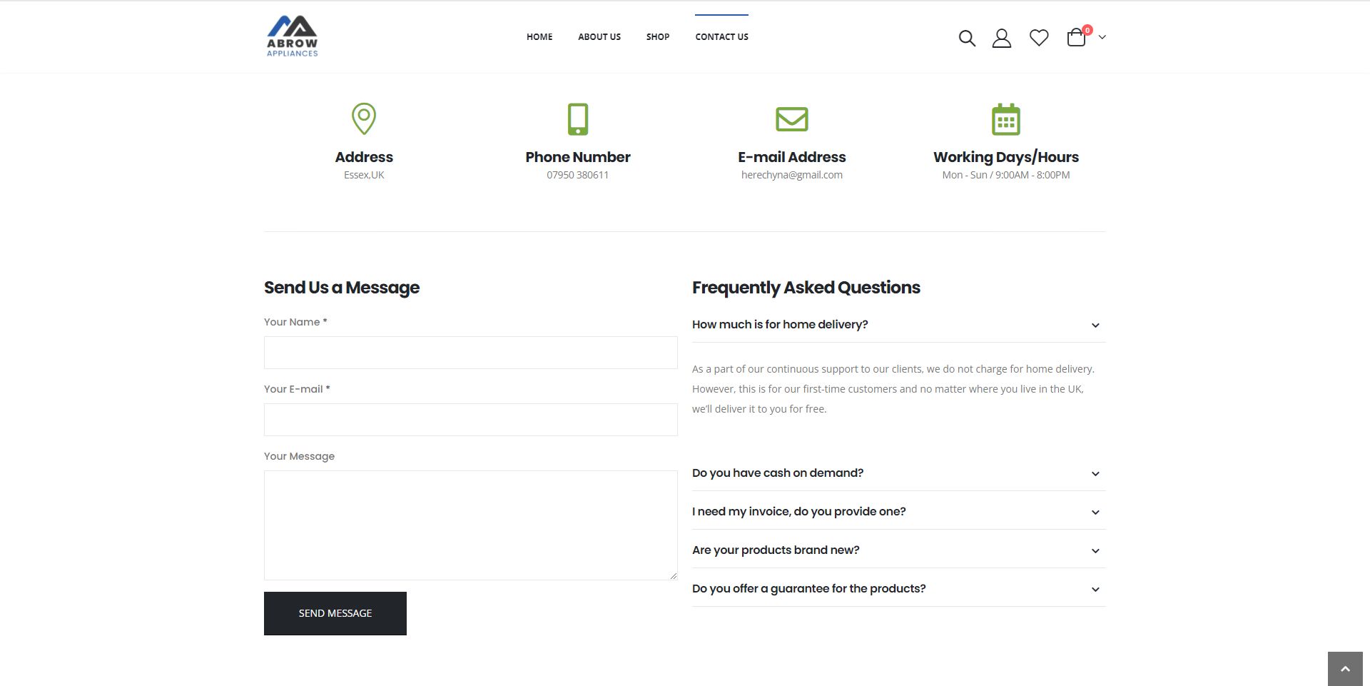 Abrow Appliances - Coding Wallet UK